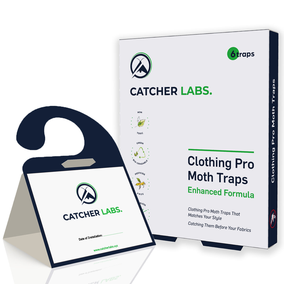 Catcher Labs Non-Toxic Moth Traps for Clothes - Closet Guardian ...